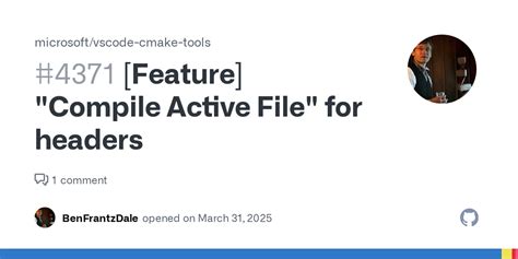 Feature Compile Active File For Headers · Issue 4371 · Microsoft