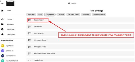 How To Add HTML Fragments To Customize Your Tube Help Center Support Cincopa