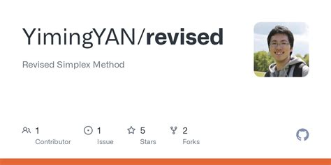Github Yimingyanrevised Revised Simplex Method