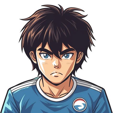 Captain Tsubasa Illustration Icon Cartoon Graphics Premium Ai Generated Image