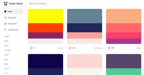 색상조합을 나이쓰하게~ 컬러헌트color Hunt 코딩웍스coding Works님의 블로그 인프런 커뮤니티