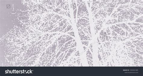 Perforated Panel Image Tree Made Dots Stock Vector Royalty Free