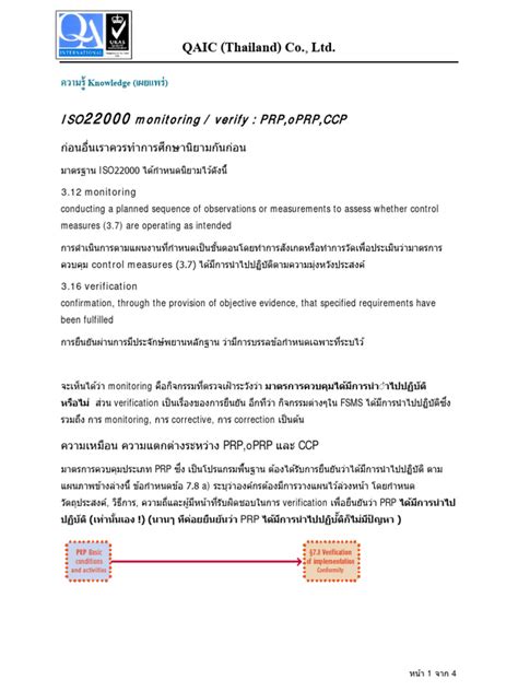 6iso22000 monitoring verify prp oprp ccp pdf