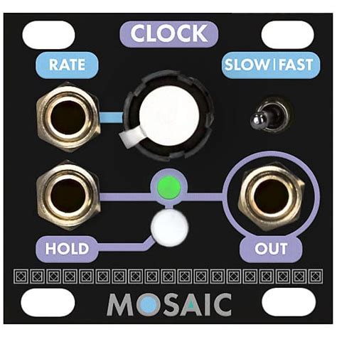 Mosaic Clock U Configurable Master Clock Source Eurorack Reverb