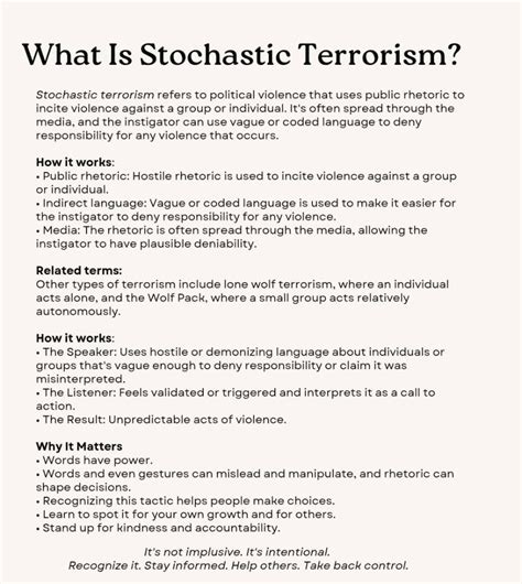 What Is Stochastic Terrorism Peter Theil