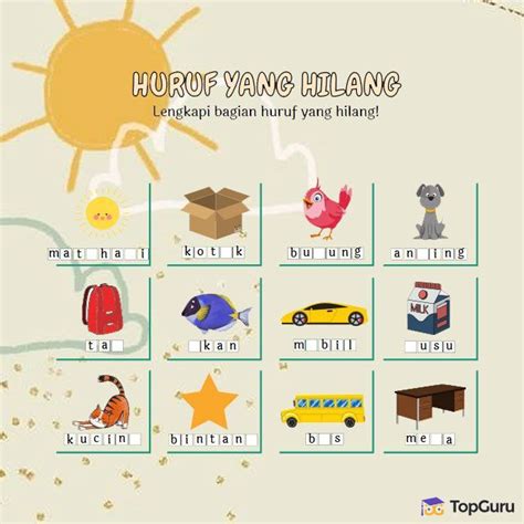 Lengkapi Huruf Yang Hilang