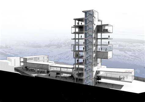 three dimensional cross section perspective illustration by su sakrak