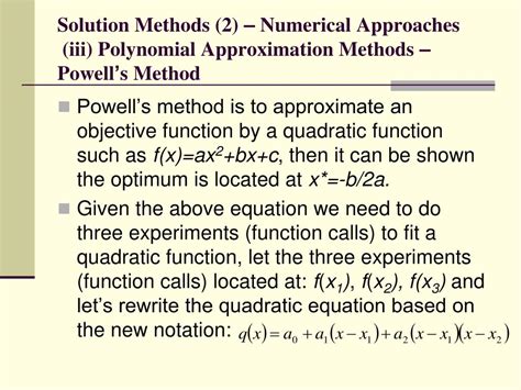 Ppt Chapter 2 Single Variable Optimization Powerpoint Presentation