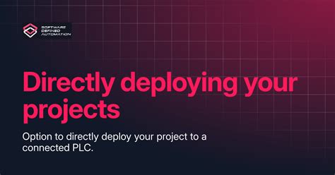 Directly Deploying Your Projects Sda User Manual