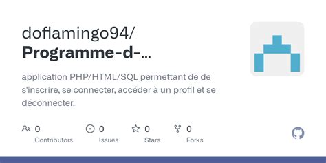 Github Doflamingo94programme D Authentification Php Application Phphtmlsql Permettant De