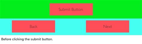 ios how to display a hidden part right underneath the submit button