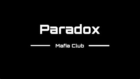 კლუბი Paradox სპორტული მაფია თამაში 2 1 Youtube