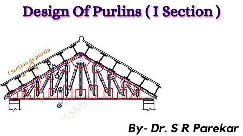Design Of Purlins I Section Youtube