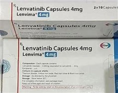 Lenvatinib Capsules 4mg At ₹ 1695 Box In Nagpur Id 2851509607473
