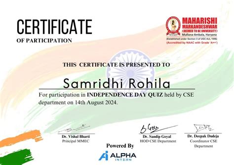 Samridhi Rohila On Linkedin Alphaintern Alphaintern