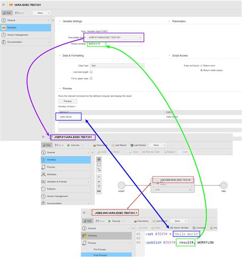 Calling A Jobp From An Exec Vara Automic Workload Automation