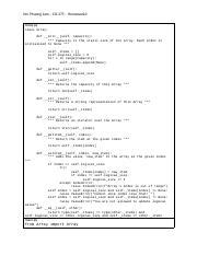 Array Py Implementing Array Class In Python For Efficient Course Hero