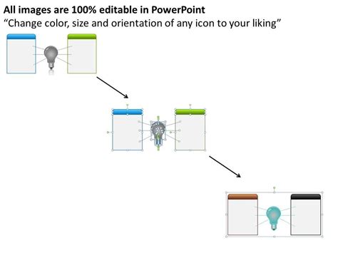 two idea clusters powerpoint slides presentation diagrams templates