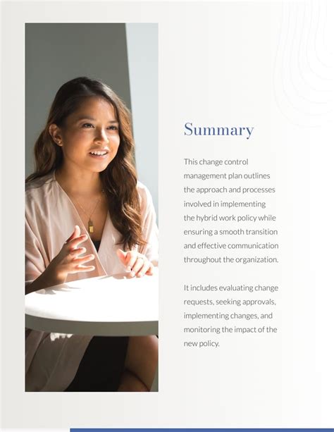 Change Control Management Plan Template Visme