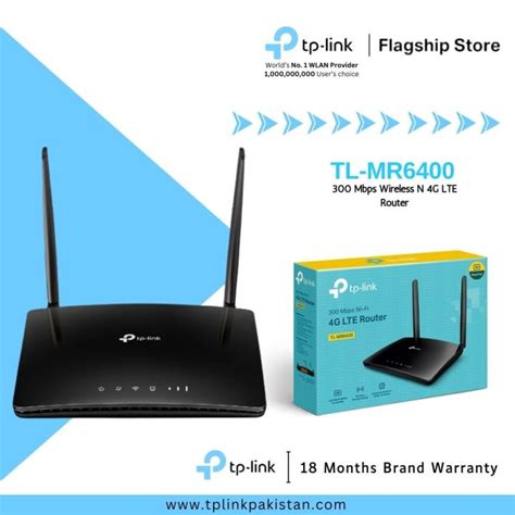 Tp Link Wi Fi Sim Router Tl Mr Mbps Wireless N G Lte Router Pta Approved Months