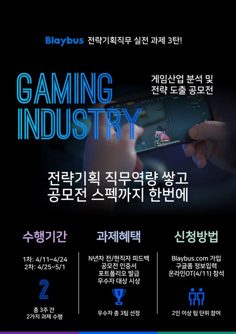 [blaybus 전략기획직무 실전과제] 게임산업 분석 및 전략 도출 공모전 요즘것들