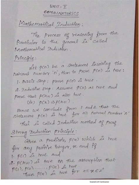 Unit Iii Combinatorics Pdf