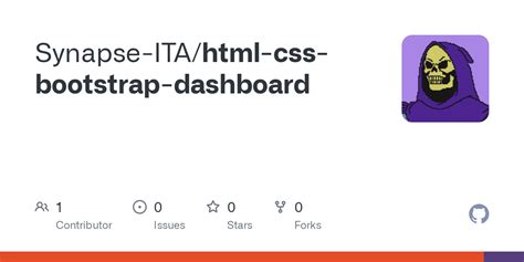 GitHub Synapse ITA Html Css Bootstrap Dashboard