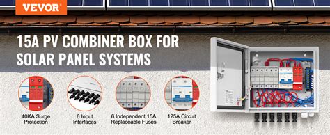 VEVOR Solar PV Combiner Box String A For Solar Panel System Steel Case IP VEVOR AU
