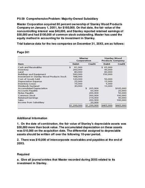 week 3 assignment advanced accounting