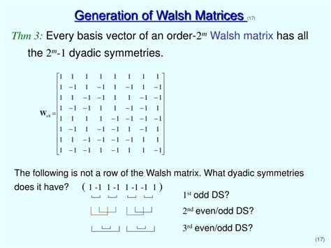 Ppt Walsh Transform Powerpoint Presentation Free Download Id1241240