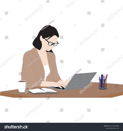 Benefits Working Home Illustration Stock Vector Royalty Free