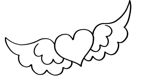 How To Draw A Heart With Wings Step By Step
