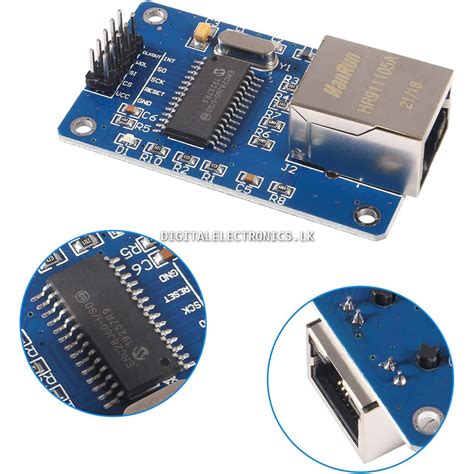 enc28j60 lan ethernet module digitalelectronics lk