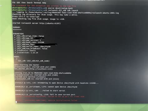 ROS Launch TtyS Not Working Issue Dji Sdk Onboard SDK ROS GitHub