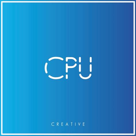 Premium Vector Cpu Premium Vector Latter Logo Design Creative Logo
