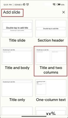 Make Google Slides Two Columns Text Box Expert Slide