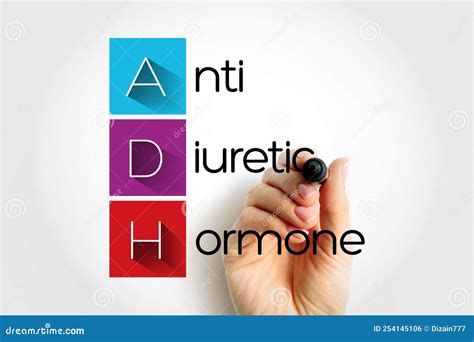 Adh Antidiuretic Hormone Nonapeptide Synthesized In The Hypothalamus Acronym Text Concept