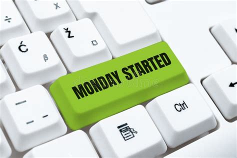 Text Caption Presenting Monday Startedgetting Ready For New Week Rest