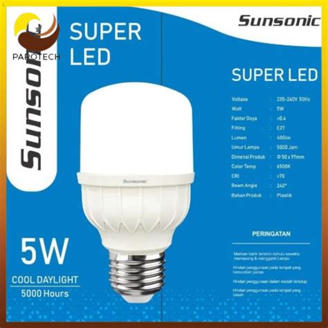 Jual Sunsonic Super Led Lampu Capsule Kapsul Lampu Murah Led W W W Shopee Indonesia