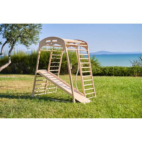 Спортен комплекс за деца Монтесори мебели 2 7 години изработени от дърво шперплат Emag Bg