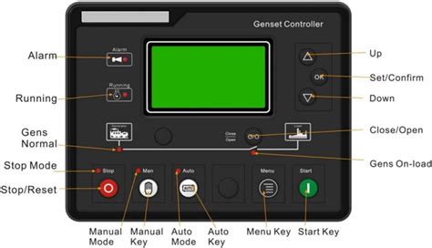 topincn generator controller with lcd display generator set controller