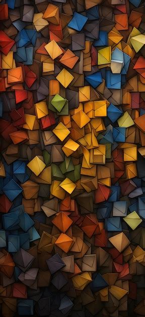 Premium Ai Image Interlocking Straight Edged Polygons Abstract Beautiful Wallpaper Background