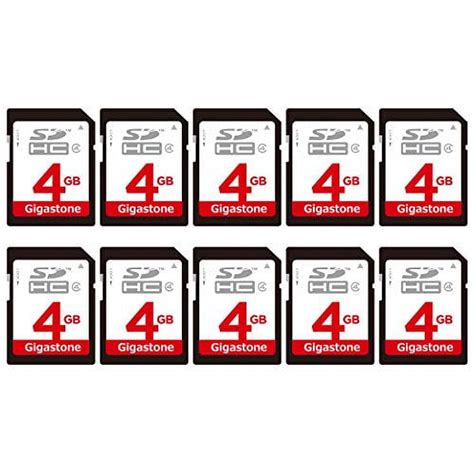 Gigastone 4gb Sd Card Sdhc Class 4 Memory Card For Photo Video Music