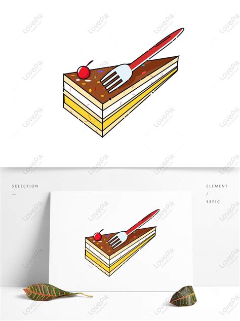 벡터 미니멀 귀여운 만화 미식가 케이크 디저트 음식 일러스트 Png 및 벡터 이미지 무료 다운로드 Lovepik