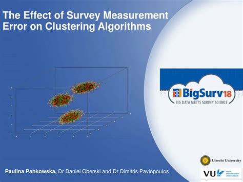 Ppt The Effect Of Survey Measurement Error On Clustering Algorithms