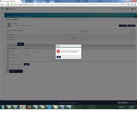 [wt 8098] Careerbuilder Demo Company Recruit Flow Issues Workterra Jira