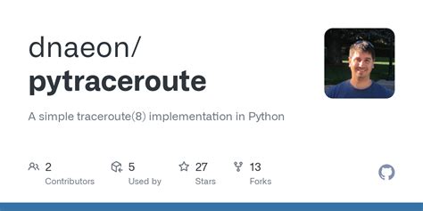 Github Dnaeonpytraceroute A Simple Traceroute8 Implementation In