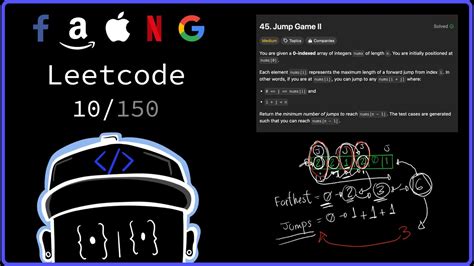 Español 45 Jump Game Ii Python Top Interview 150 Youtube