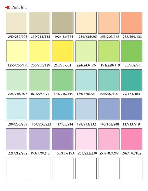 Best RGB Printable Color Palette Swatches Images On Pinterest Color Palettes Color Boards