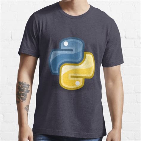 python logo t shirt for sale by unitshifter redbubble python t